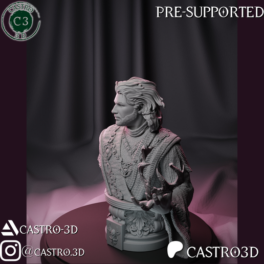 🧙 Gale - The Waterdeep Mage - Baldurs Gate 3 Bust Collection 3D print ...