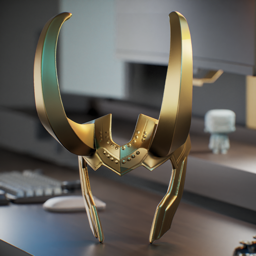 🦾 Loki Marvel Mask - Loki Mask・ STL File for 3D printing・Cults