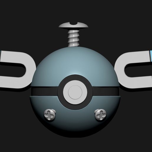 🐉 Pokemon Magnemite Magneton Magnezone Pokeball・ STL File for ・Cults