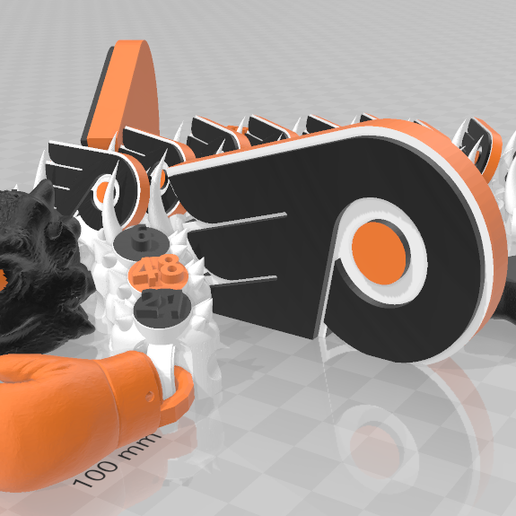 🐉 Dragon NHL Philadelphia Flyers flexi・ 3MF File for 3D printing・Cults