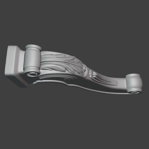 🦵 Carved Acanthus Table Leg - Classical Furniture Leg STL for CNC ...