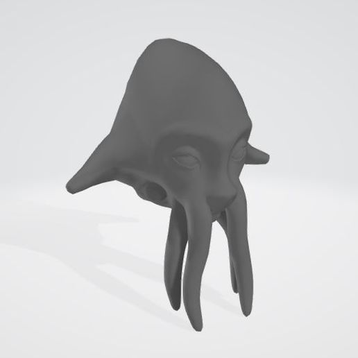 Free OBJ file Squid Alien Head 🦑 ・Design to download and 3D print・Cults