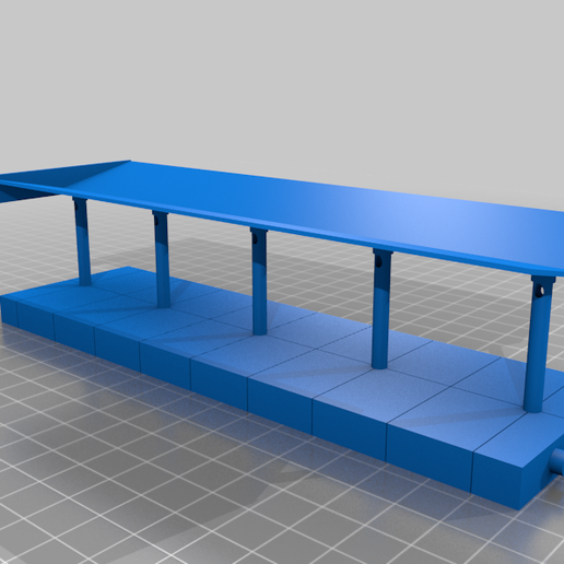 🎨 N Scale Center Platform・Free 3D File for ・Cults