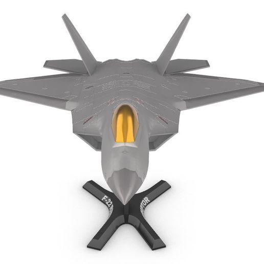 ⚖️ F 22 Raptor in two scales・ 3D File for 3D printing・Cults