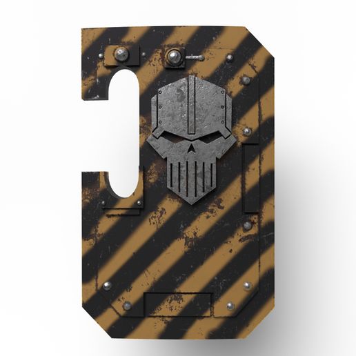 ⚔️ Iron Warriors 30k shield・Free STL File for 3D printing・Cults
