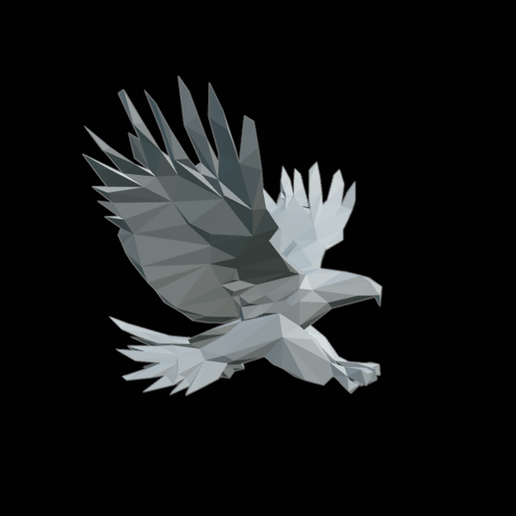 STL file Eagle 0116s - LowPoly 🦅 (OBJ)・3D print model to download・Cults
