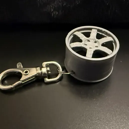 STL file TE37 Rim Keychain 🗝️ (3MF)・3D printer model to download・Cults