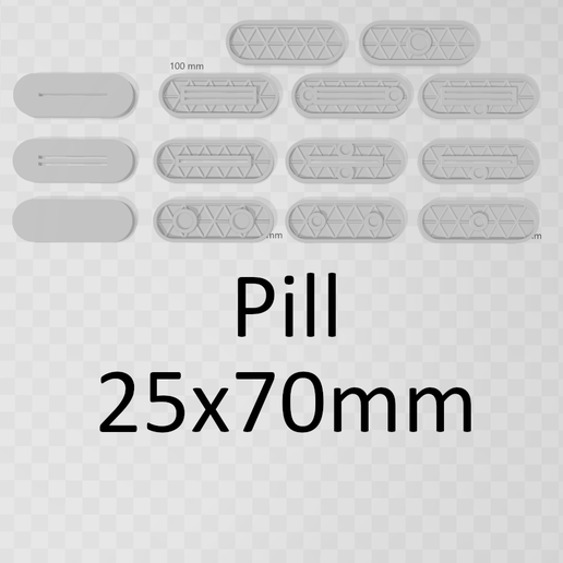 🎲 Round and Oval Base Set・ 3D File for 3D printing・Cults