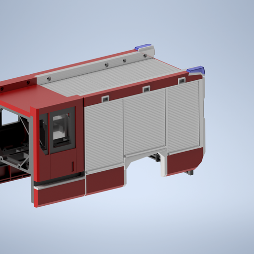 🔥 Fire Truck Feuerwehr Aufbau nach Vorbild Ziegler HLF20 1/24・ 3D File for 3D printing・Cults