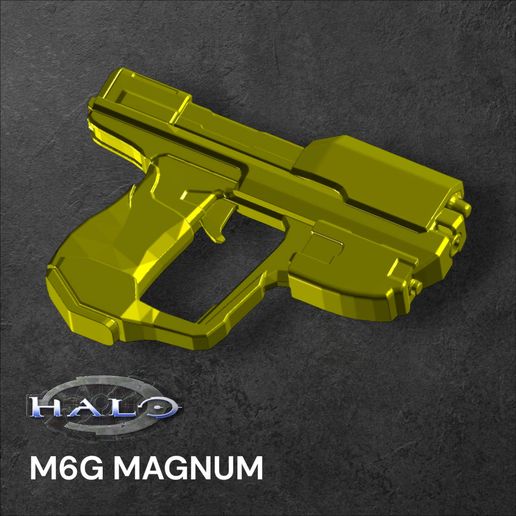 😇 Halo M6G Magnum – Solid & Split 3D Model Pack・ OBJ File for 3D ...