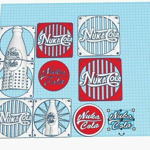 🧞‍♂️ Nuka Cola Collection・Free STL File for ・Cults