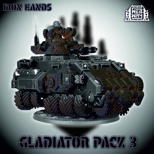🤲 Improvement Pack for Iron Hands Gravity Tank 3・ STL File for 3D ...