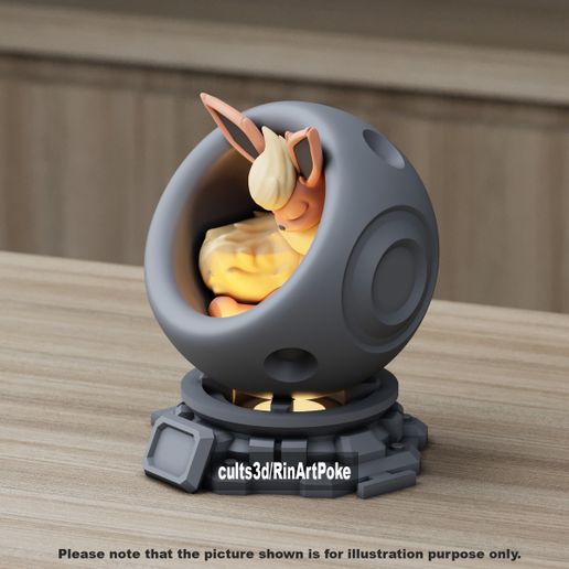 🐉 Flareon in healing machine pods from pokemon・ STL File for 3D ...