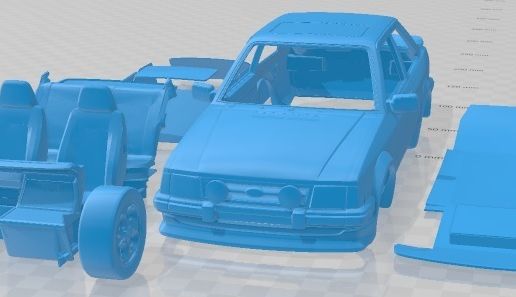 3D file Ford Escort Mk 3 XR3 1983 Printable Car 🚙 ・3D printable design ...