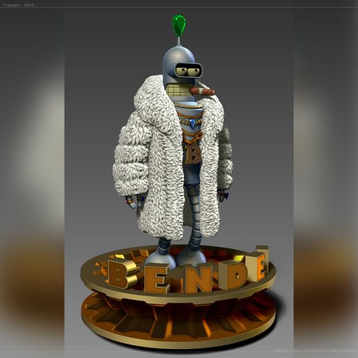 STL file Bender Pimp 🤖 ・3D printable model to download・Cults