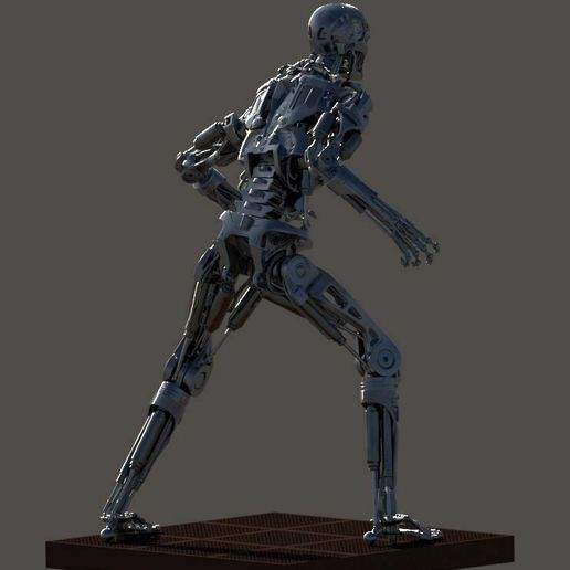 🤖 TERMINATOR T-800 ENDOSKELETON T1 V4 High Detal・ 3D File for 3D printing・Cults