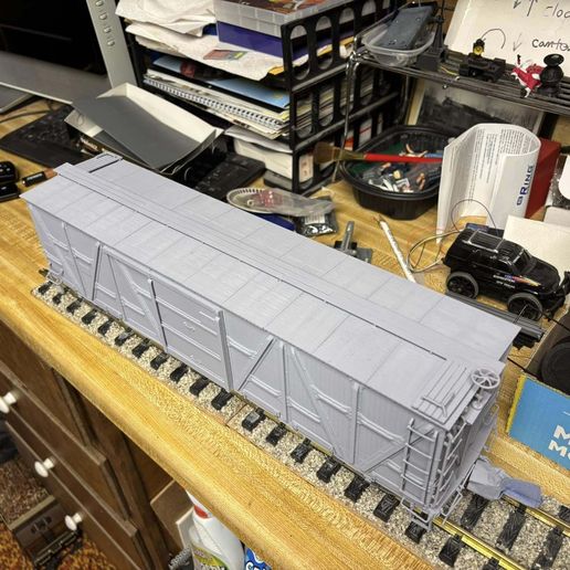 🌆 PRR X-23 boxcar G-scale・ STL File for 3D printing・Cults