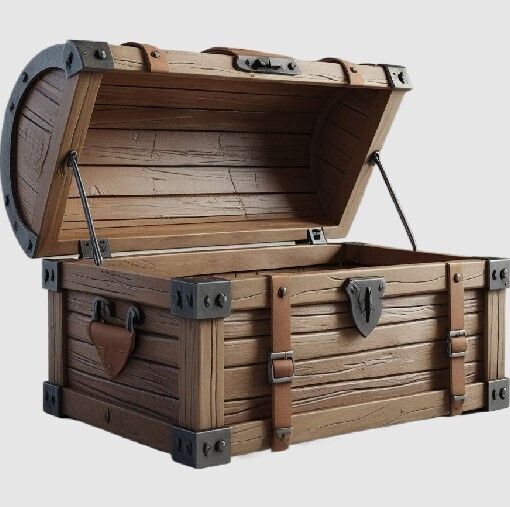open treasure chest
