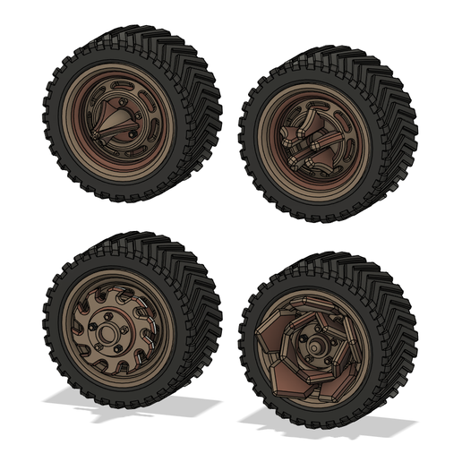 3D file Mad Max Inspired Wheels in 1:64 🛞 ・3D print design to download ...
