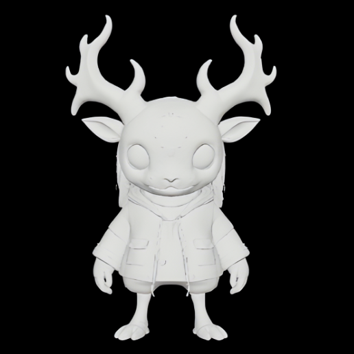 🎨 Cozy Antlered Sprite・ STL File for 3D printing・Cults
