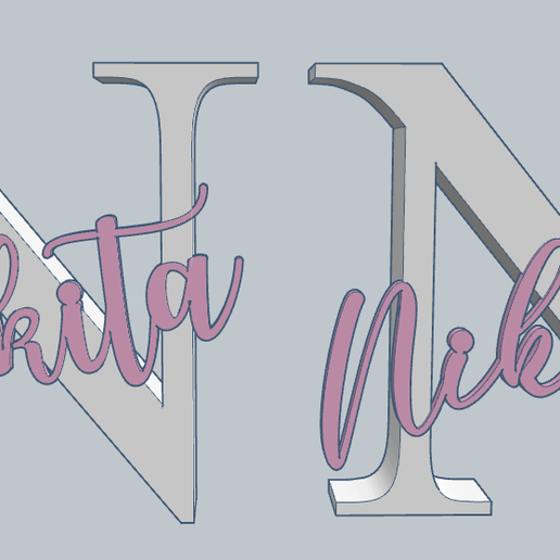 STL file Name Nikita / Letter / Buchstabe N 🗿 ・3D printable model to ...