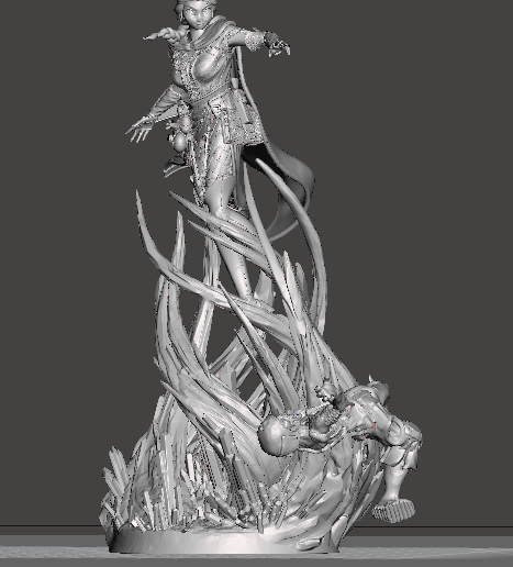 🧊 Ice Queen Zombie Survivor・ STL File for ・Cults