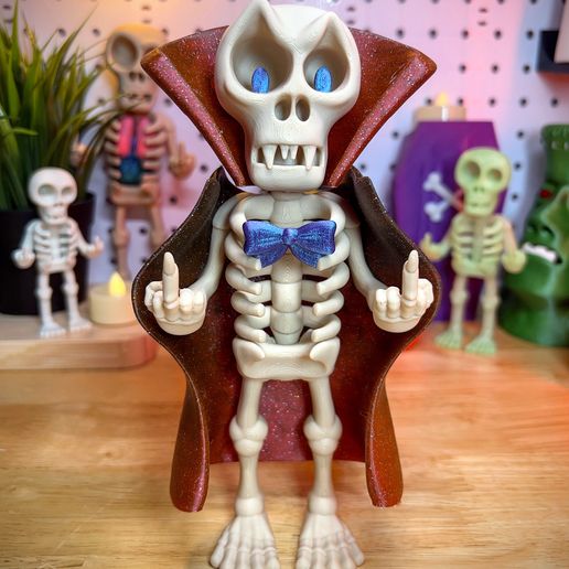 🧛 Vampire Skeleton・ STL File for 3D printing・Cults