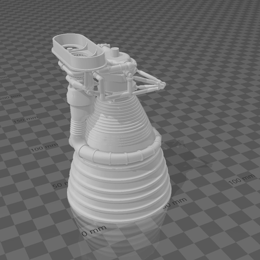 🚀 Saturn V F-1 Rocket Engine – Highly Detailed Resin 3D Model・ STL File ...