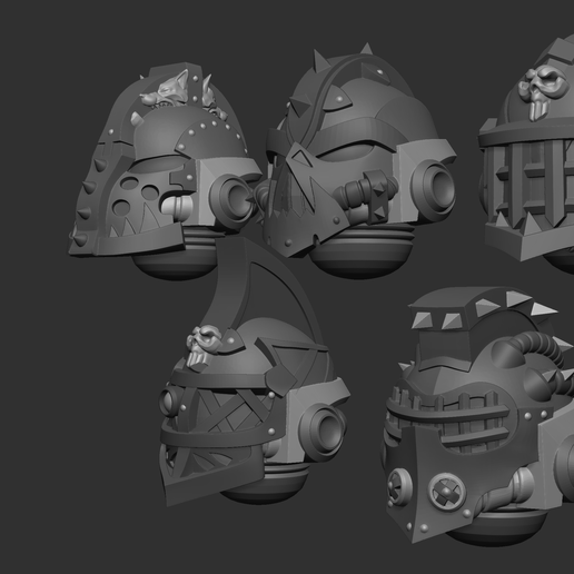 ⭐ MARINES HELMETS MODEL SET TYPE "STAR EATERS "・ STL File for ・Cults