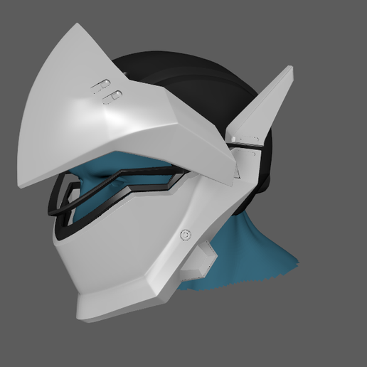 🪖 Genji Helmet Overwatch 3D print model・ STL File for 3D printing・Cults