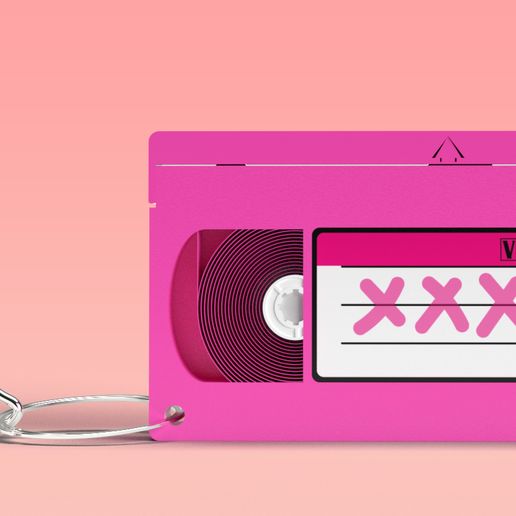 📼 VHS Pink・ STL Datei für 3D-Druck・Cults