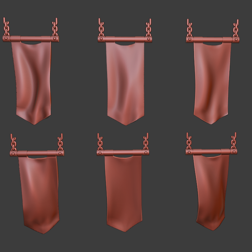 🦸 Hanging Banners・ 3D File for 3D printing・Cults