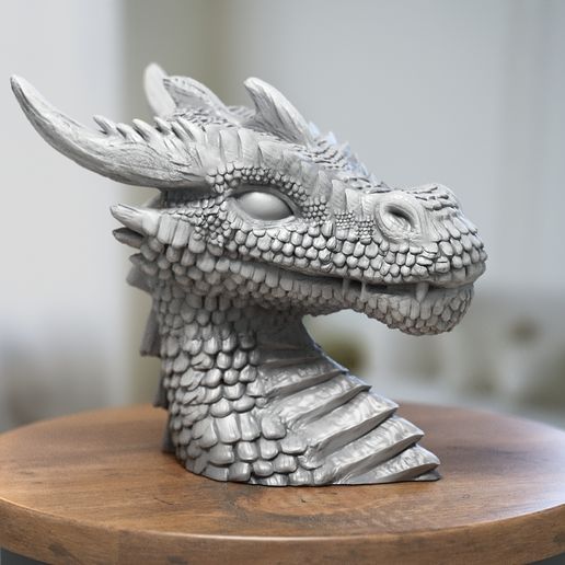 STL file Dragon Headphone Stand Dragon Headset Stand Perfect Gamer Gift ...