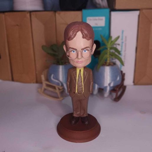 🏢 THE OFFICE DWIGTH BOBBLEHEADS NO AMS・Archivo OBJ para Impresión 3D ...