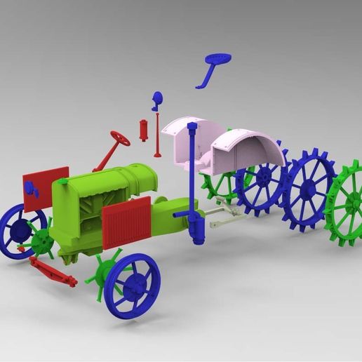 🚜 tractor・ STL File for ・Cults