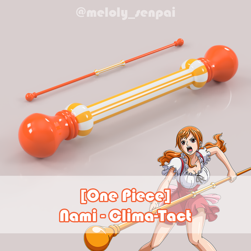 💬 ONE PIECE - NAMI CLIMA-TACT COSPLAY PROP・ STL File for ・Cults