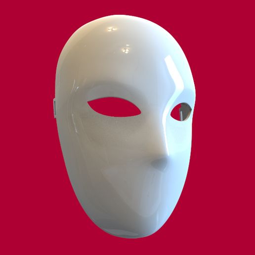 featureless full face mask