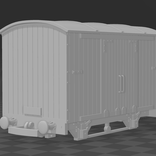 🚐 HO/OO TTTE Lynton & Barnstaple Van V1 Hook and Loop・ STL File for 3D ...