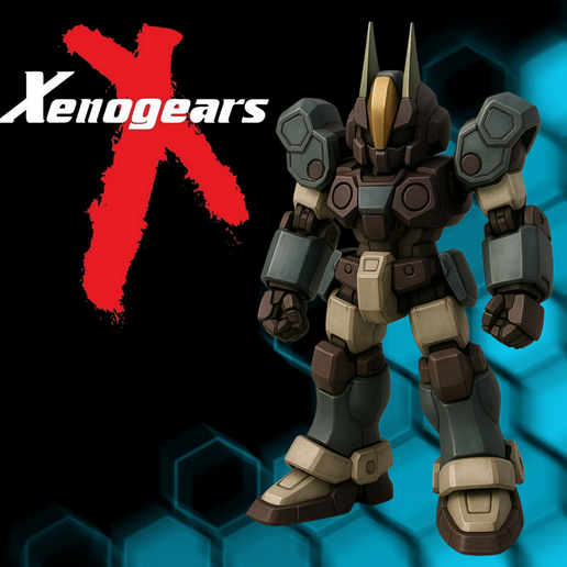 🎮 Xenogears - Protagonists' Gears Pack | 3D Chibi Mecha Figures・ STL ...