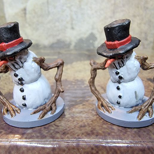3D printed Evil Snowman • made with Anycubic Photon・Cults