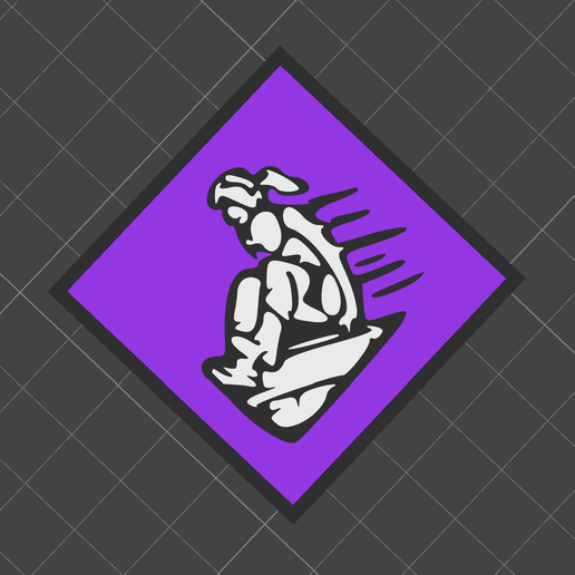 😵 Dead By Daylight - Finesse Perk Icon・ STL File for 3D printing・Cults