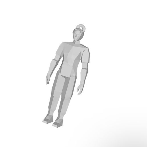 🗝️ Low Poly Leon Kennedy keyring figure | Residual Evil・ STL File for ...