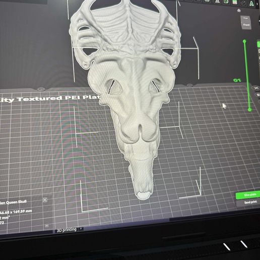 🦴 Alien Skull Trophy – Diorama-Ready 3D Model (STL) 🦴・ STL File for 3D ...