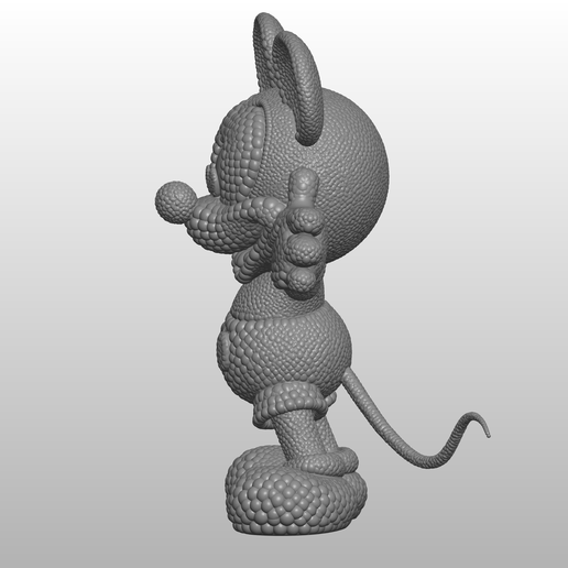 📁 Knitted Style Mickey Figure STL - Amigurumi Textured 3D Model ...
