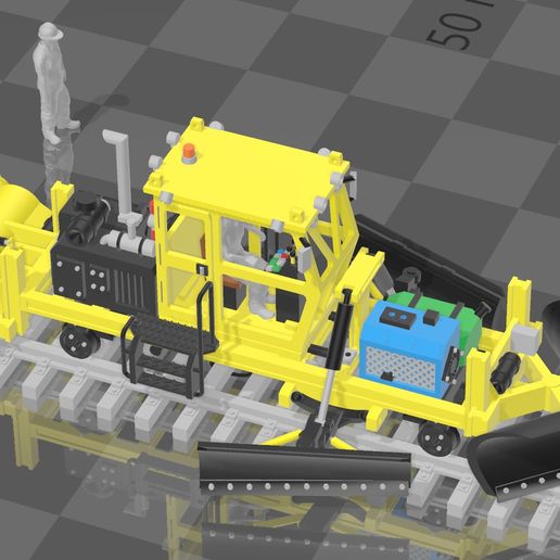 🌨️ N Scale Snow Plow Machine (MOW)・ STL File for 3D printing・Cults