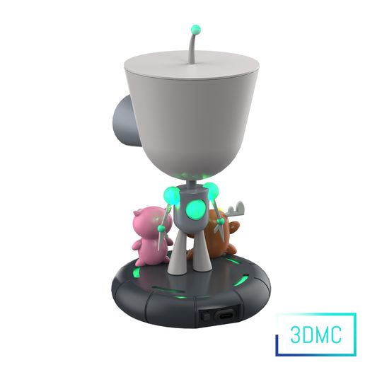 🤖GIR - Invader ZIM - Cosplay - STL files for 3D printing!👽・ 3D File for ...
