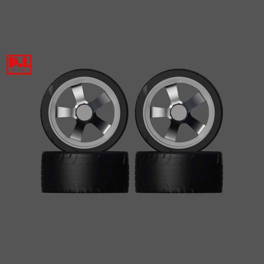 🚀 Brabus Monoblock Z Rocket Edition Rims + Tires Set・ STL File for 3D ...