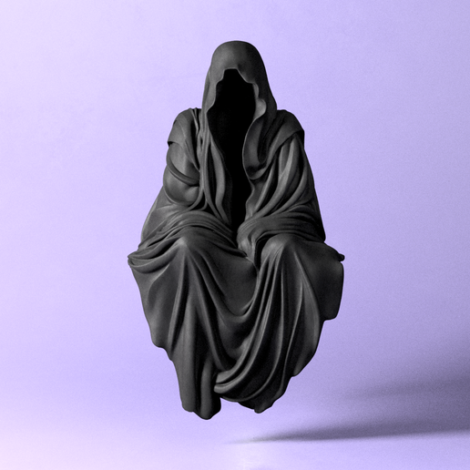 👻 Sitting Ghost Lurking Spectre・ STL File for 3D printing・Cults