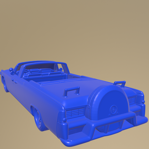 STL file Lincoln Continental X-100 1961 PRINTABLE CAR IN SEPARATE PARTS ...