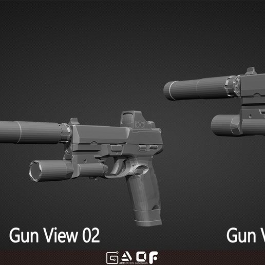 🧨 Pack Of 25 Guns Kitbash Volume 03・ 3D File for 3D printing・Cults